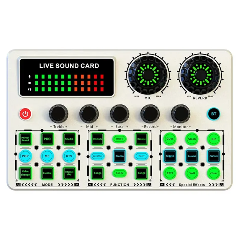 Live Sound Card V99 Dedicated Singing Equipment Mobile Karaoke ...