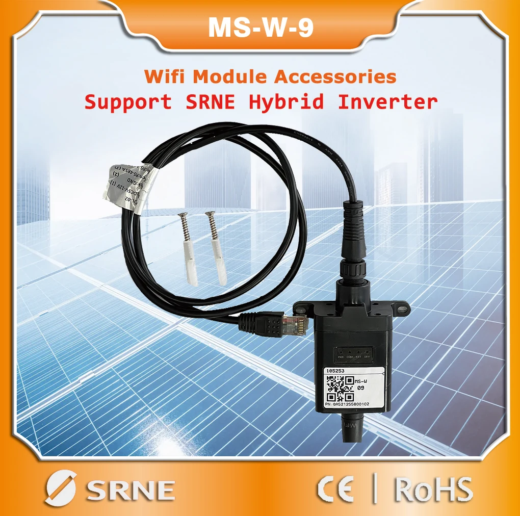 SRNE 1/2pc Wireless WIFI Module Remote Monitoring Communication Cable ...