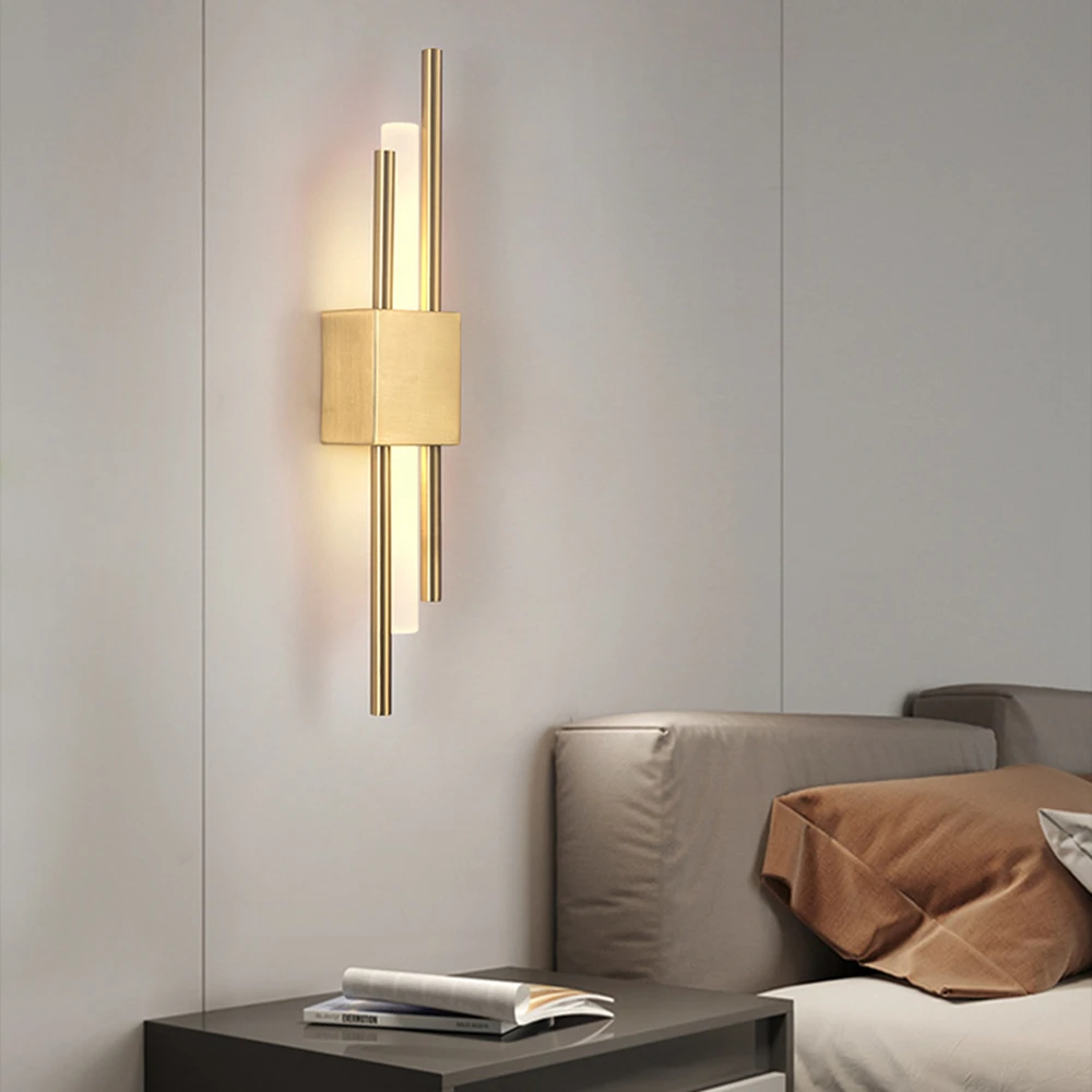 Modern Minimalista LED Lâmpada de Parede, Iluminação Interior, Elegante ...