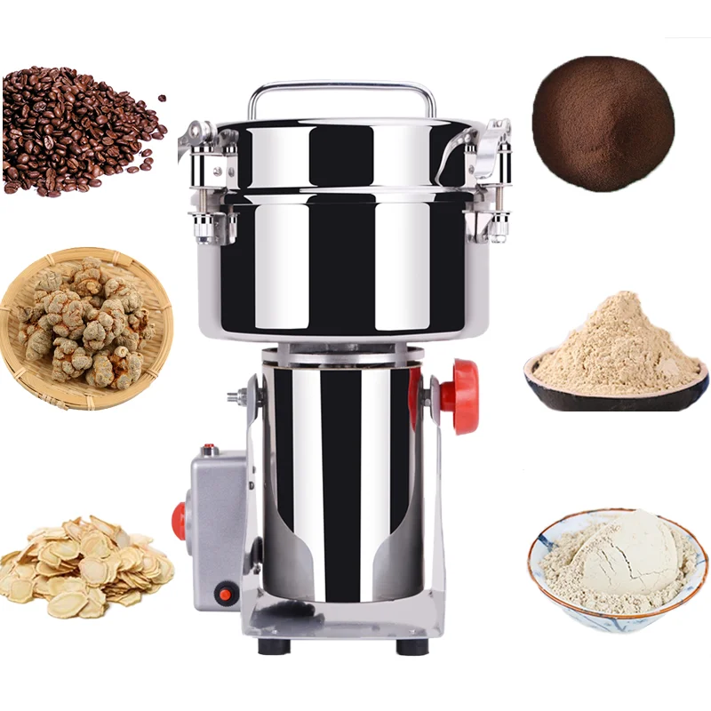 Professional Electric Spice Grinder Dry Food Pulverizer Corn Grinder ...