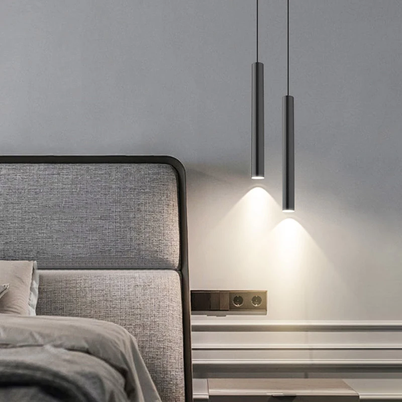 Modern-Simples-LED-Pendant-Light-Tubo-longo-Lustres-Pendurado-L-mpada ...