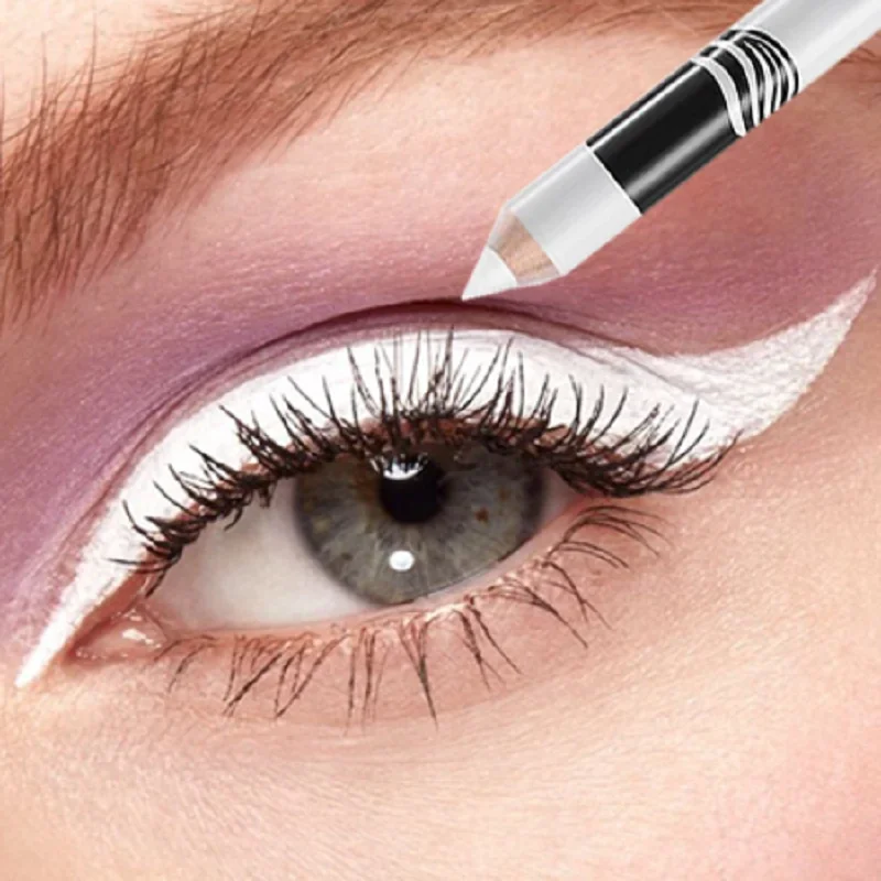 White Eyeliner Pencil Eye Styling Pen Professional Portable Eye Liner ...