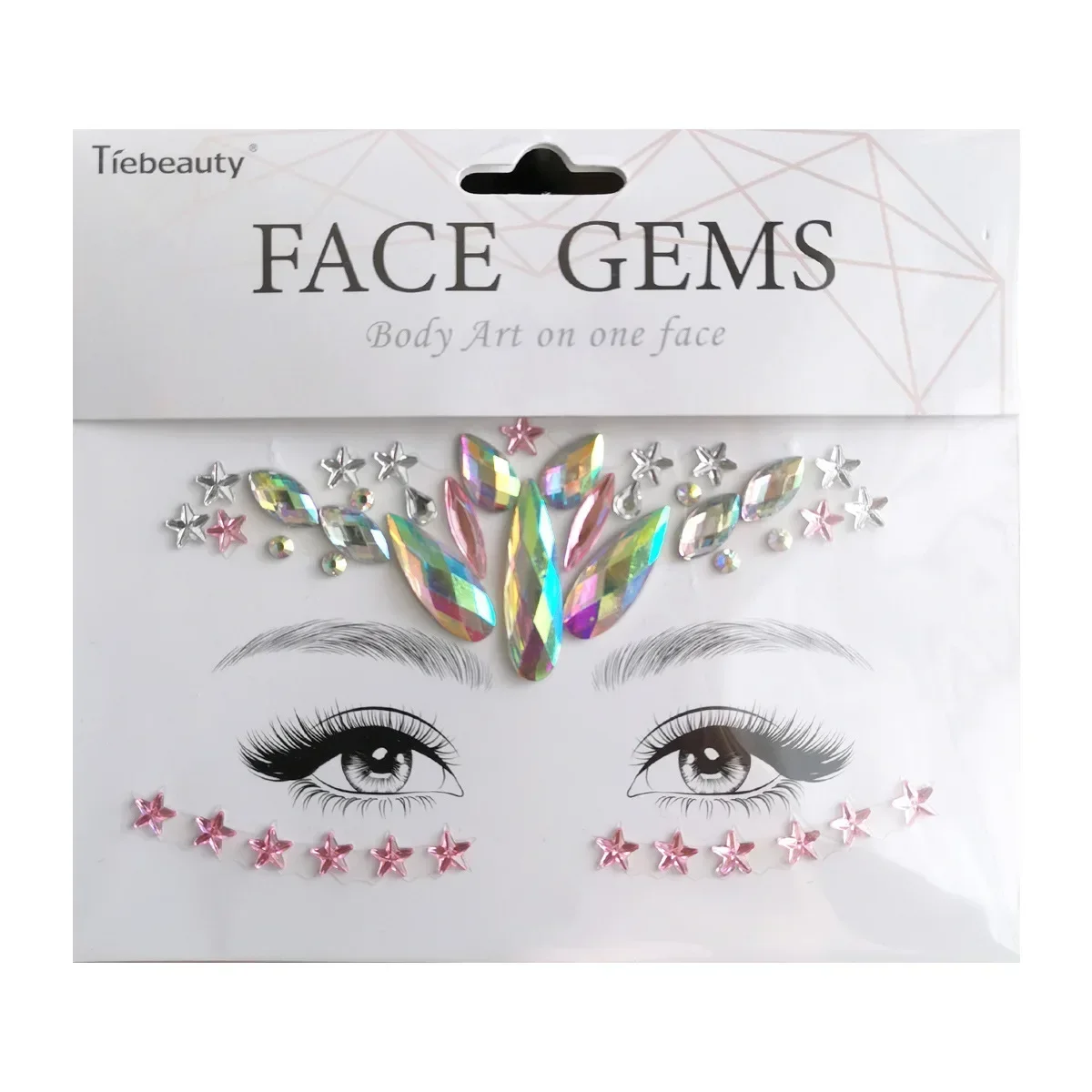 Face Decoration Gems Jewels Shiny Face Stickers Rhinestones Sticker ...