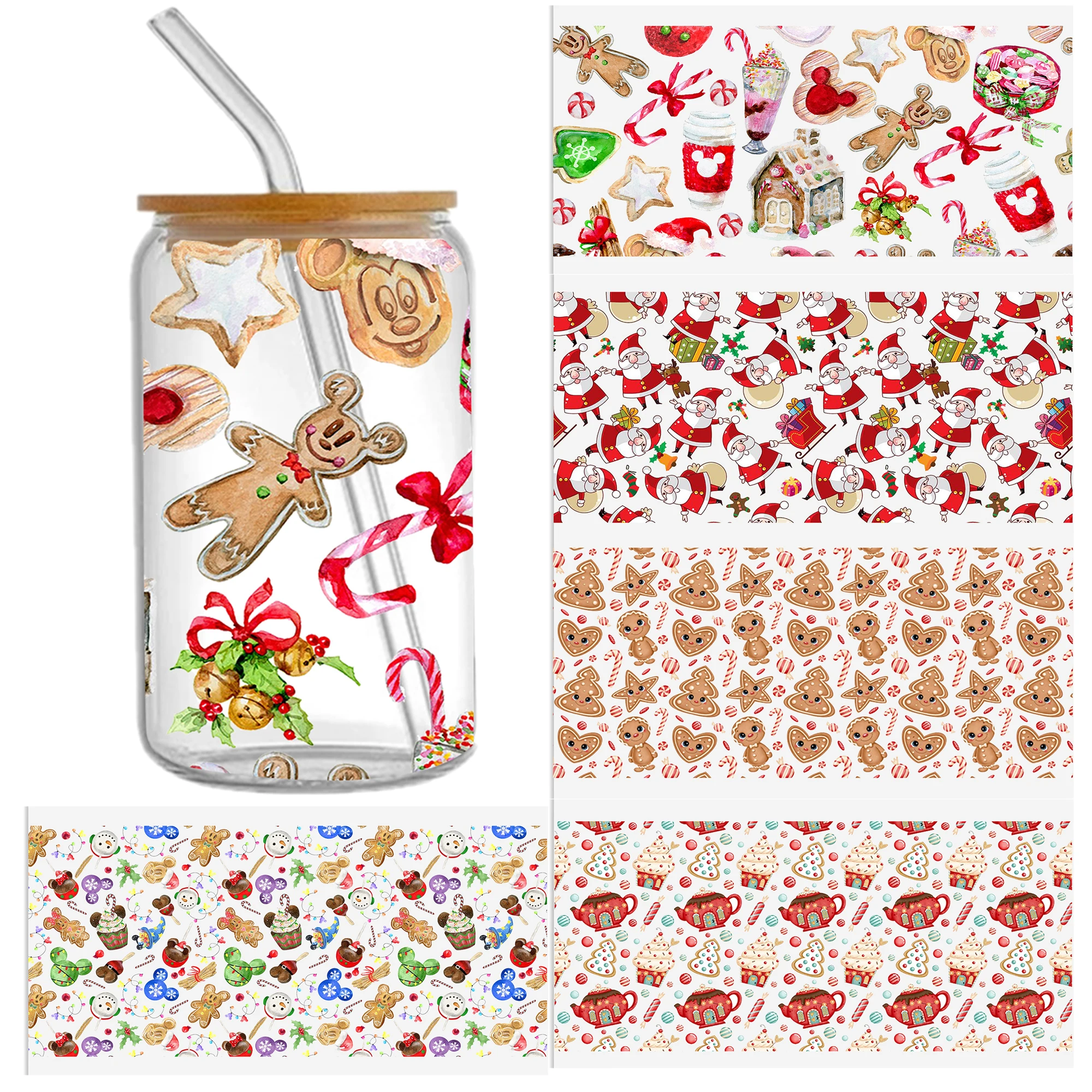 Christmas-Cake-Tree-UV-DTF-Sticker-For-16oz-Cups-Wrap-Transfer-Sticker ...