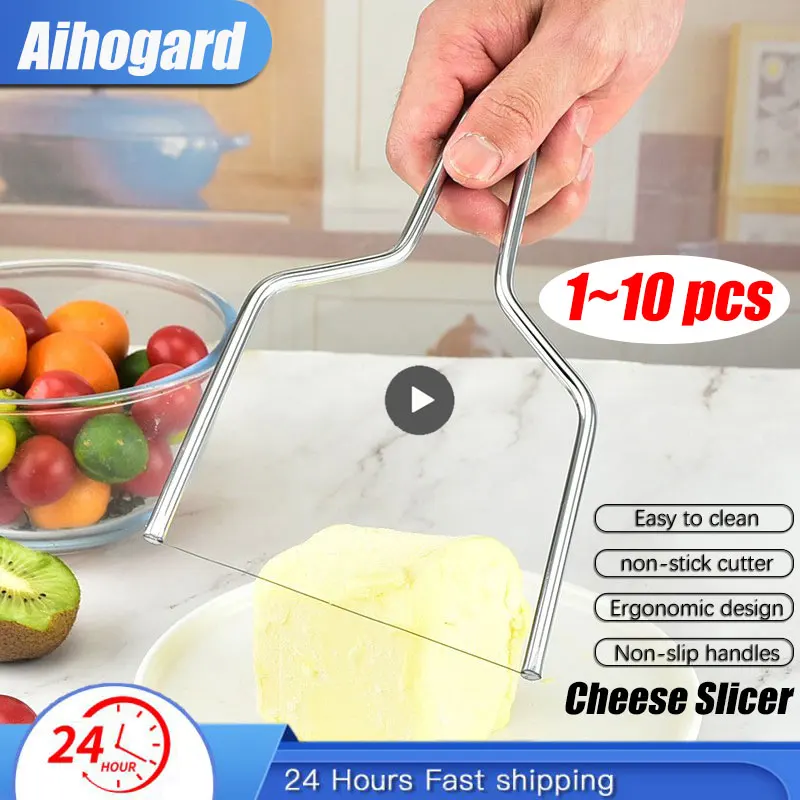 1-10PCS-Butter-Wire-Slicer-Handheld-Butter-Cutter-Stainless-Steel-Eco ...