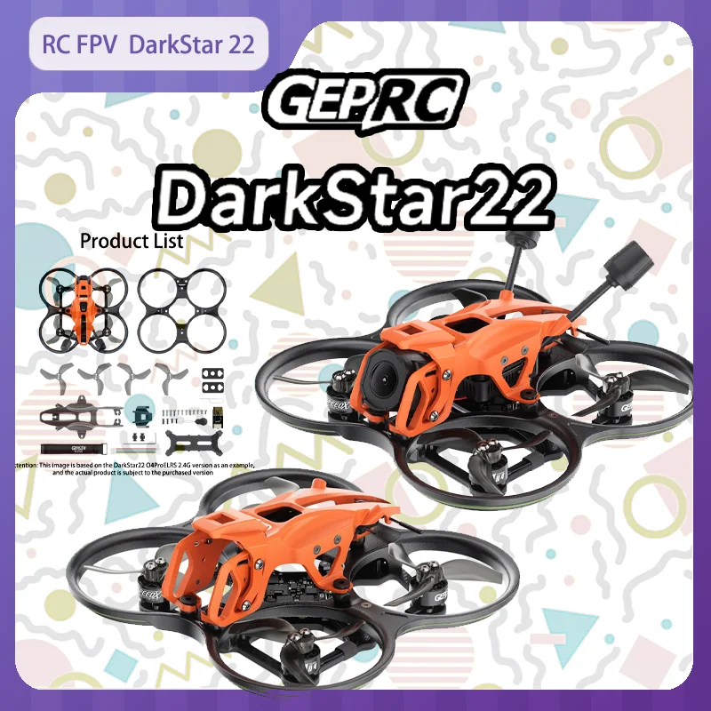 GEPRC DarkStar22 RC FPV Drone O4 Pro WTF PNP/ELRS2.4G Frame Lightweight ...