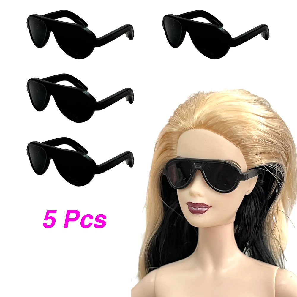 5-Pcs-Set-Fashion-Black-Glasses-For-Barbie-Doll-Princess-Dressing-Up ...