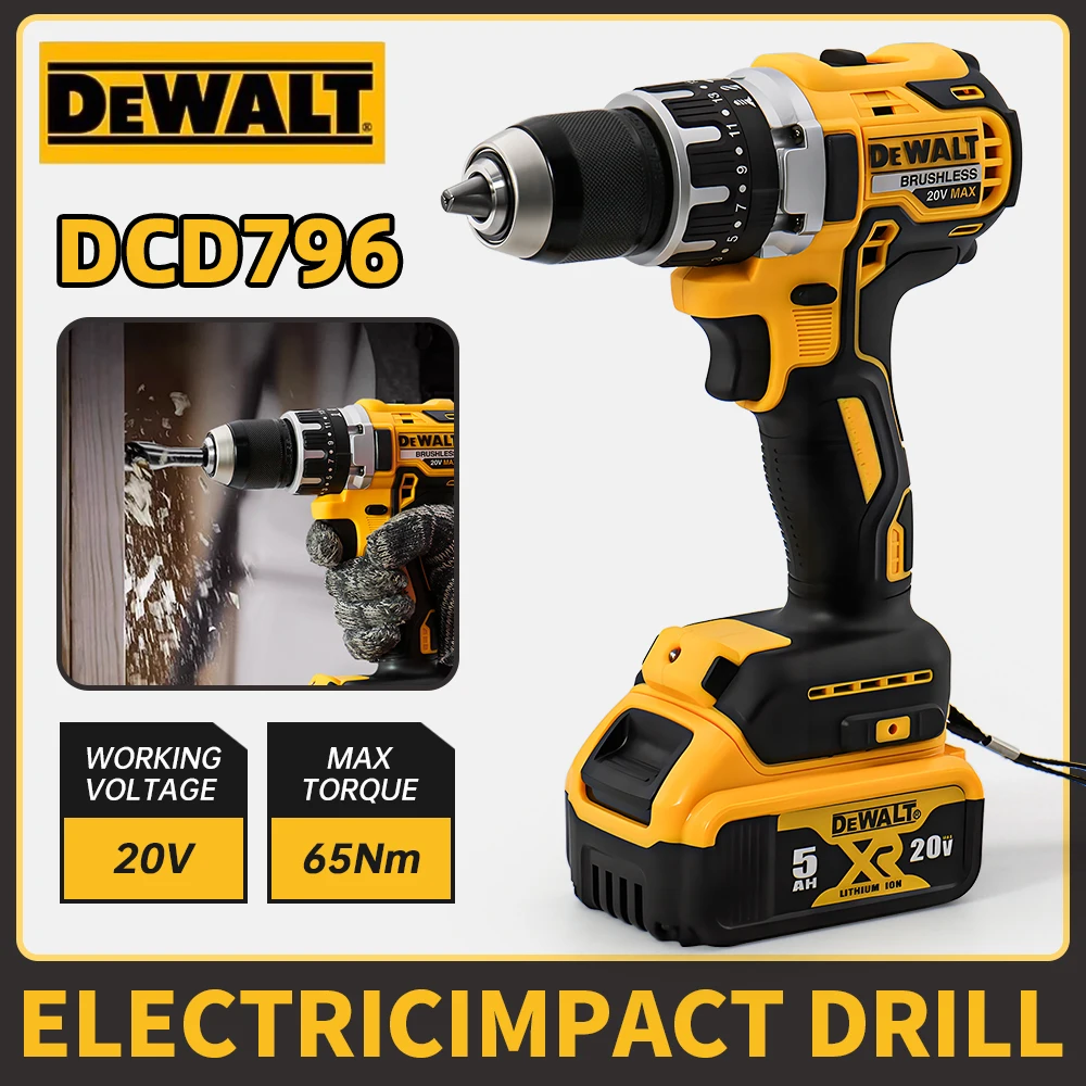 Dewalt-taladro-de-impacto-inal-mbrico-DCD796-destornillador-el-ctrico ...