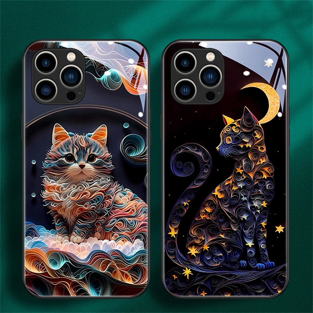 Colorful-Cat-Sound-Music-Control-LED-Light-Up-Phone-Case-For-Samsung ...