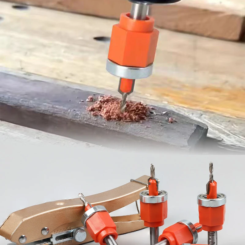 8mm-Shank-Woodworking-Countersink-Drill-Bit-with-Adjustable-Locator ...