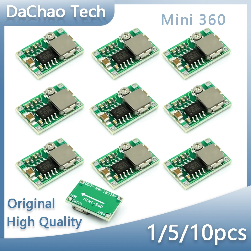 1/5/10pcs Mini360 Dc-dc Buck Converter Step Down Power Supply Module 4 ...