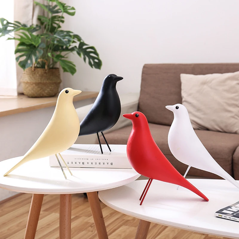 Nordic-Wooden-Bird-Sculpture-Modern-Minimalist-Birds-Pigeon-Desktop ...