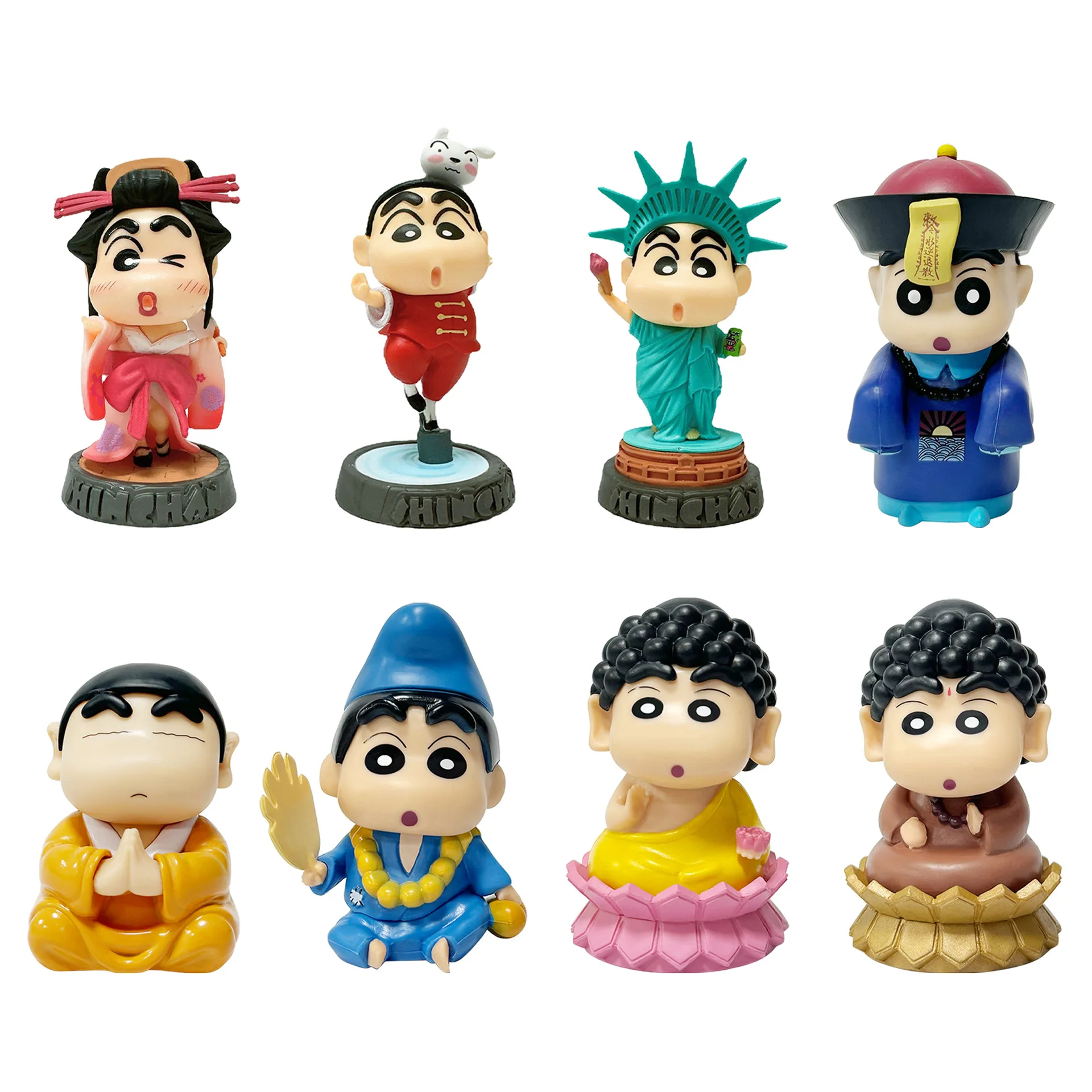 Crayon Shin-chan Pajamas Cute Pvc Collection Creative Cosplay GK Model ...