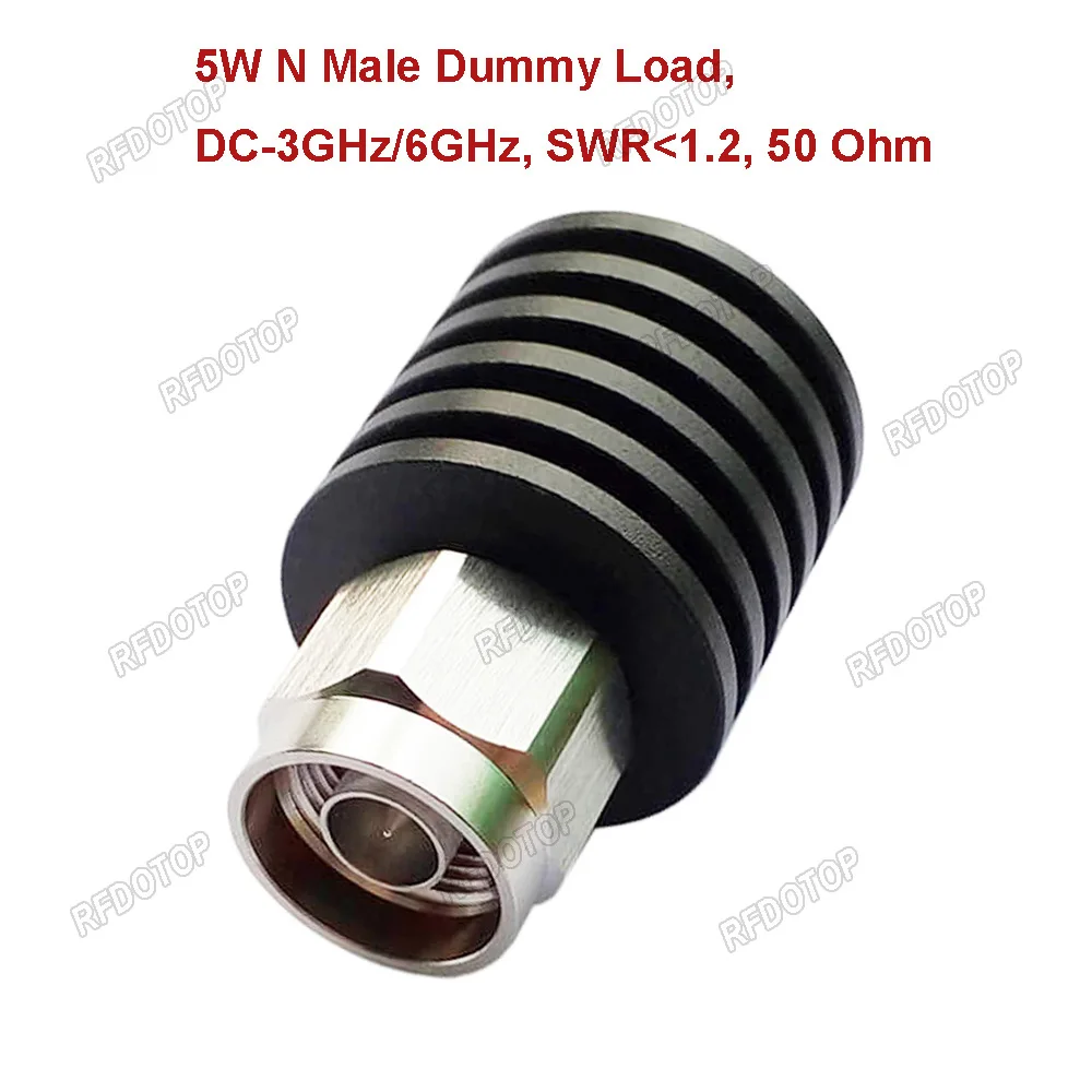 5W 3GHz/6GHz L16 N Male RF Coaxial Termination Dummy Load SWR＜1.2 50 Ohm Connector Socket Brass ...