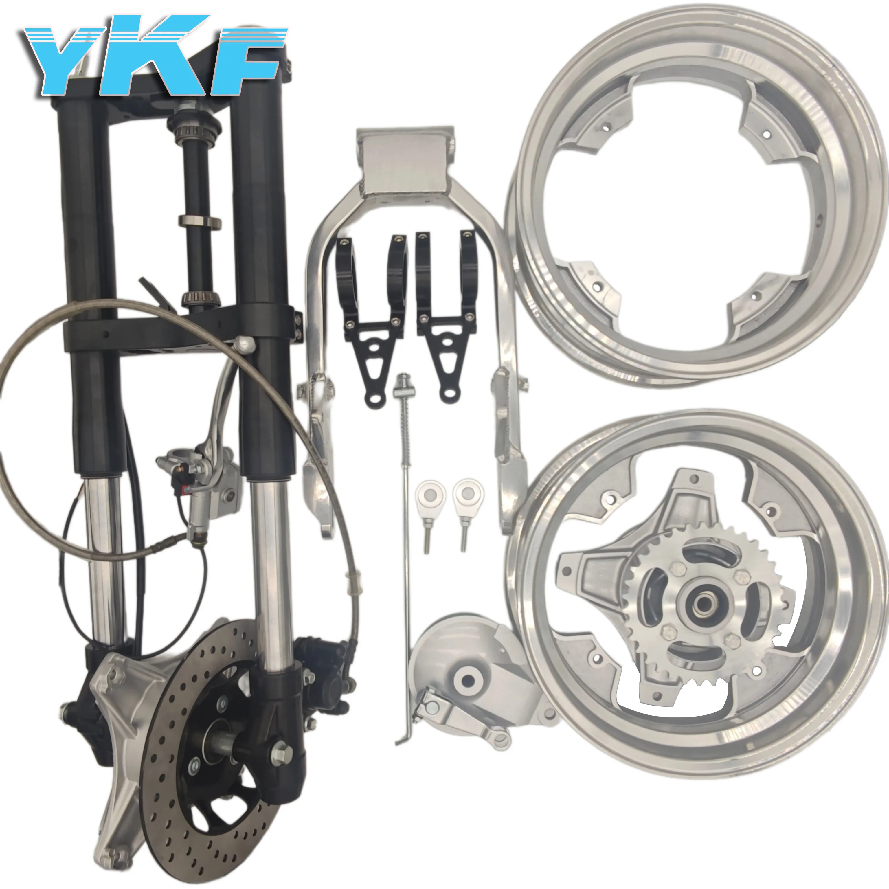 DAX CT70 UPSIDE DOWN FORK KIT with wheel set and swingarm - AliExpress ...