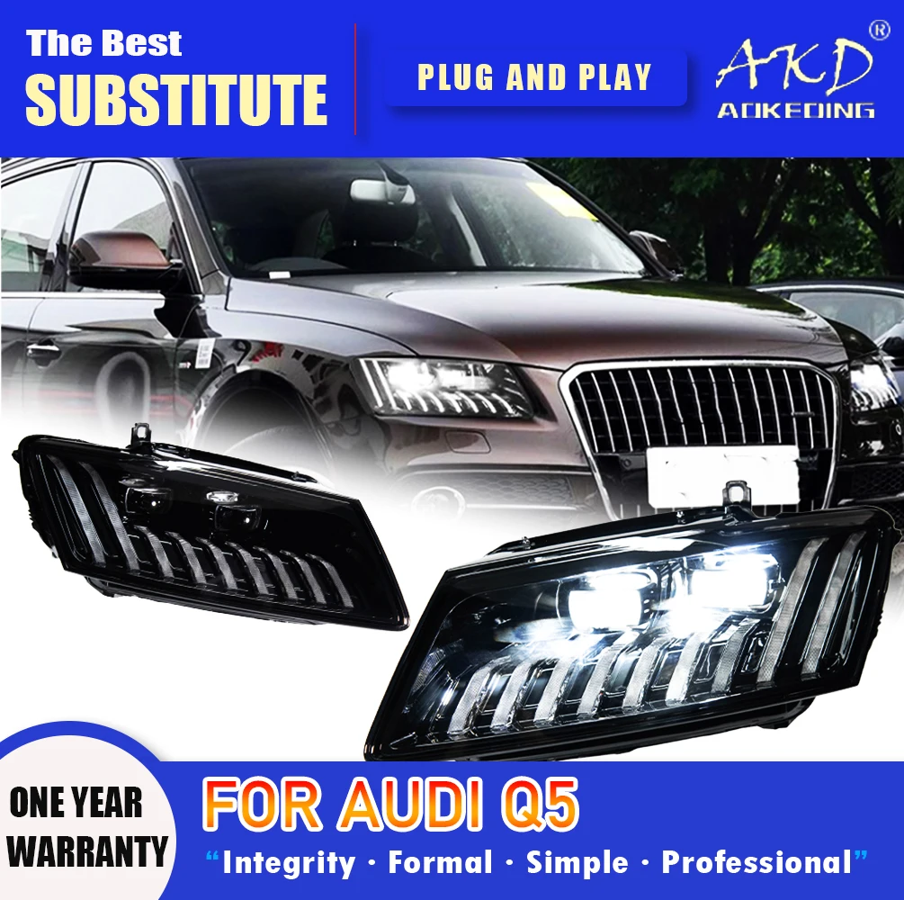 AKD-Head-Lamp-for-Audi-Q5-LED-Headlight-2009-2018-Headlights-Q5-DRL ...