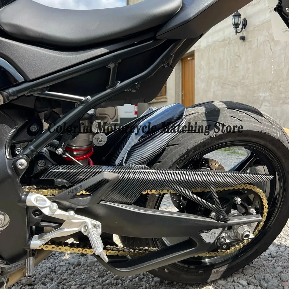 Carbon-Fiber-Front-And-Rear-Fender-Splash-Mudguard-Chain-Guard-For-BMW ...