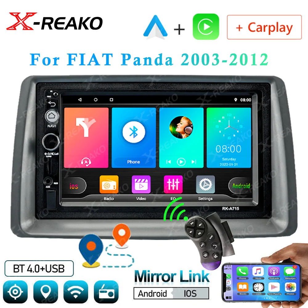 X-REAKO-Car-Radio-Android-12-Stereo-For-Fiat-Panda-2003-2012-Multimedia ...