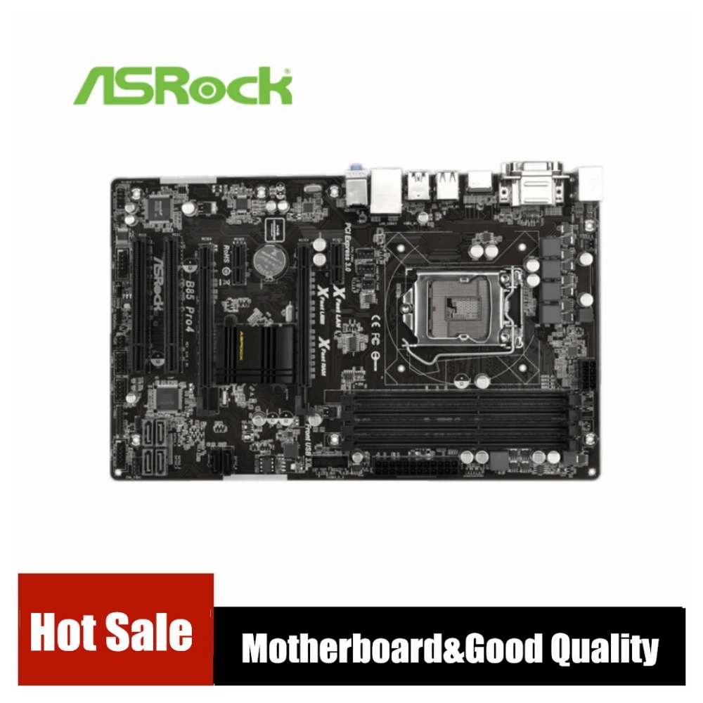 Desktop-motherboard-ASROCK-B85-Pro4-DDR3-LGA-1150-USB2-0-USB3-0-boards ...