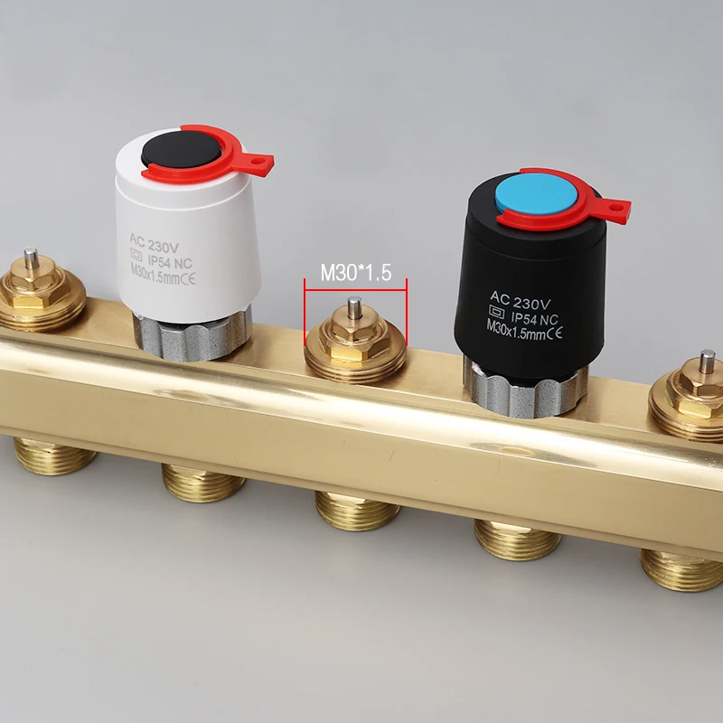 Normally closed Floor Heating Valve NC AC 230V Electric Thermal ...