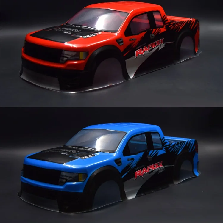 1-2pcs-blue-red-1-10-RC-shell-F150-RAPTOR-PVC-RC-body-shell-190MM ...