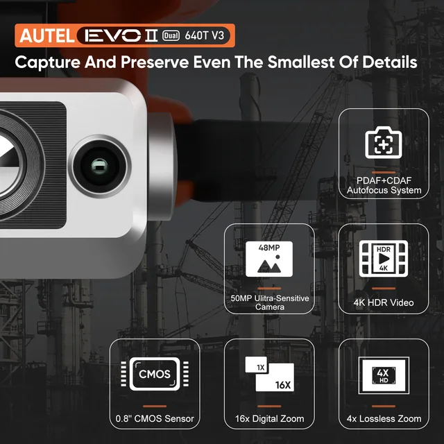 Autel Robotics EVO II Dual 640T V3 Rugged Bundle 640*512 Thermal ...
