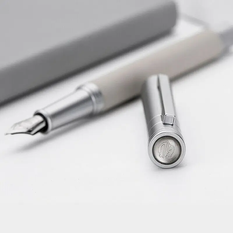 HongDian 1850 Fountain Pen ink Full Metal Clip Pens Stainless Steel ...