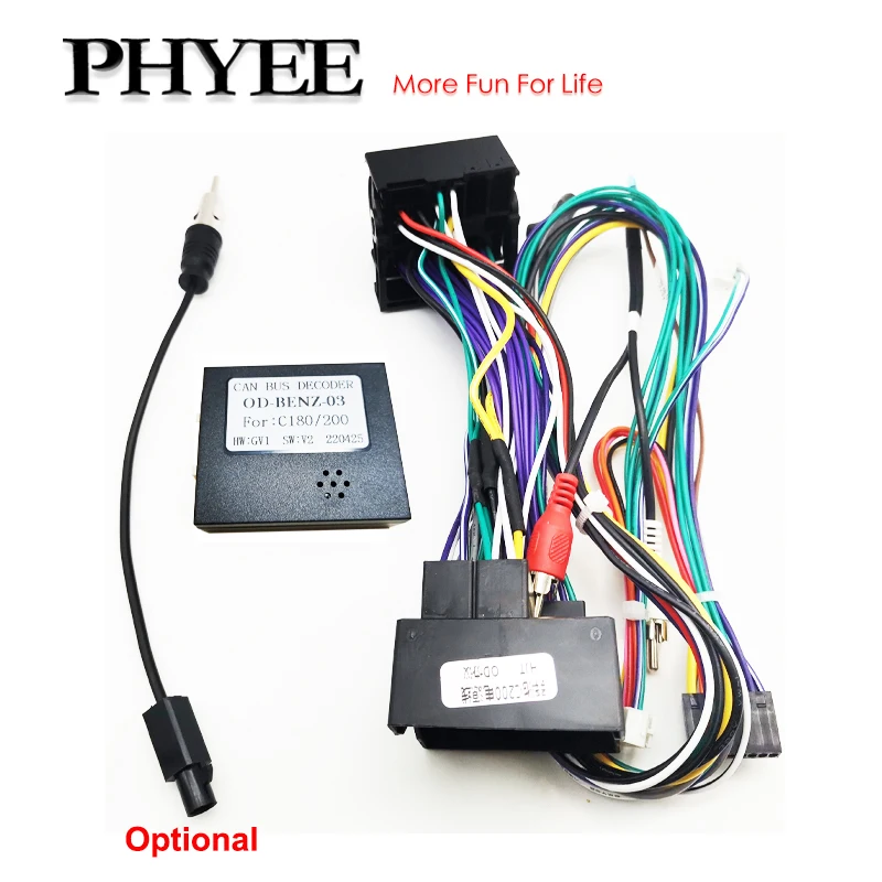 Wiring-Harness-Quadlock-Connector-16-Pin-Plug-CAN-Bus-Decoder-Car ...