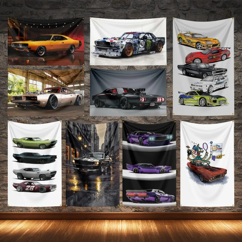 Highthorsepower Modified Super Racing Car Flag Polyester Digital ...