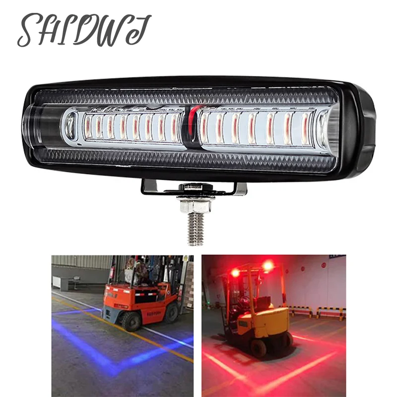 15-LED-30W-Forklift-Truck-RED-Line-Warning-Lamp-Safety-Working-Light-10 ...