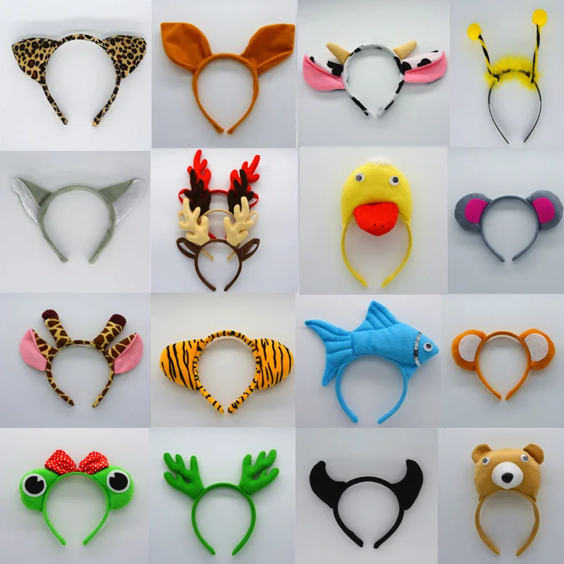 Animal Ear Headbands Party | Animal Headbands Birthday | Wedding Party ...