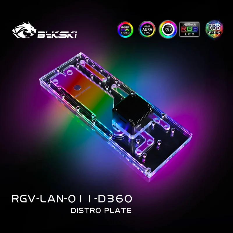 Bykski Distro Plate For Lian Li O11 Dynamic Case,acrylic Water Cooling ...