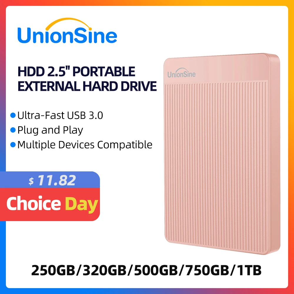 UnionSine-HDD-Pink-2-5-Portable-External-Hard-Drive-320gb-500gb-750gb ...