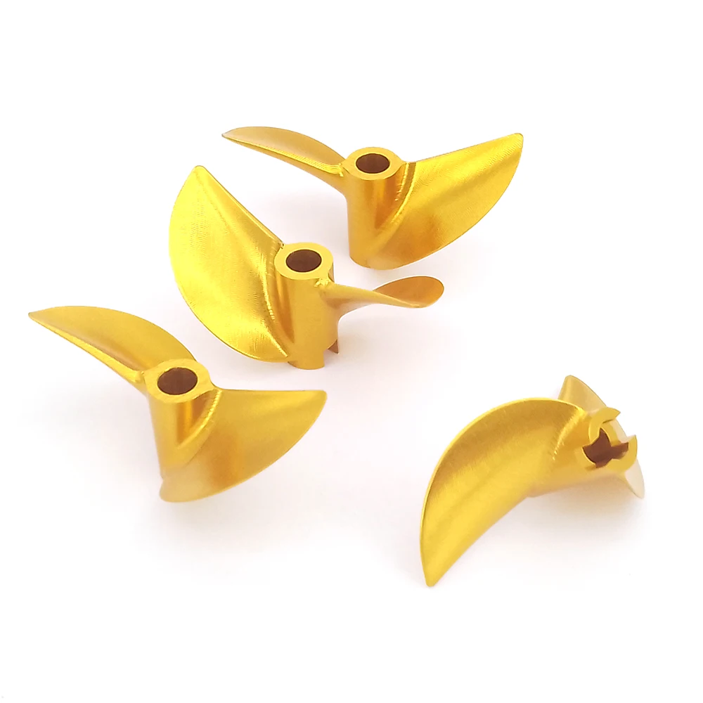 RC Speed Boat Propeller CNC 4.76mm 3/16" P1.6 40-45mm Prop CW CCW ...