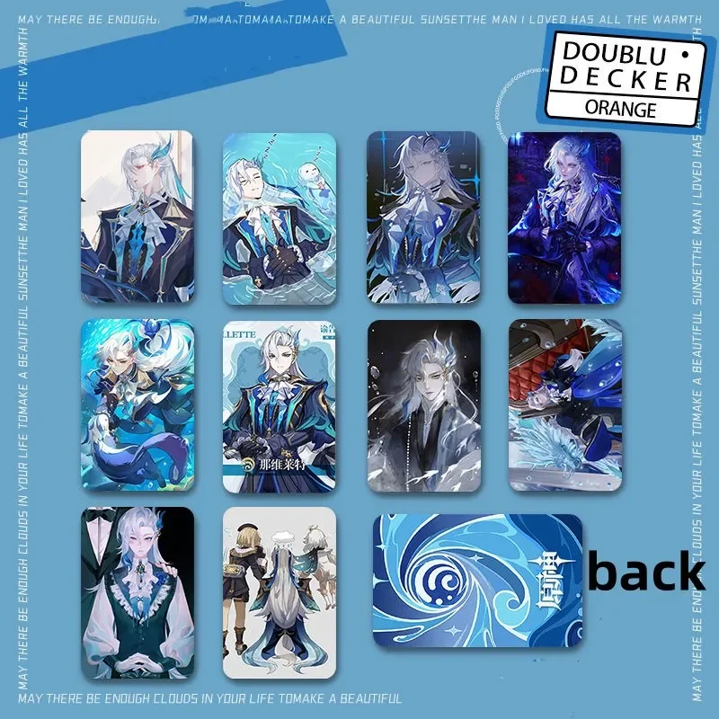 Neuvillette-Anime-Cards-Genshin-Impact-Card-Made-Paper-Print-Creative ...