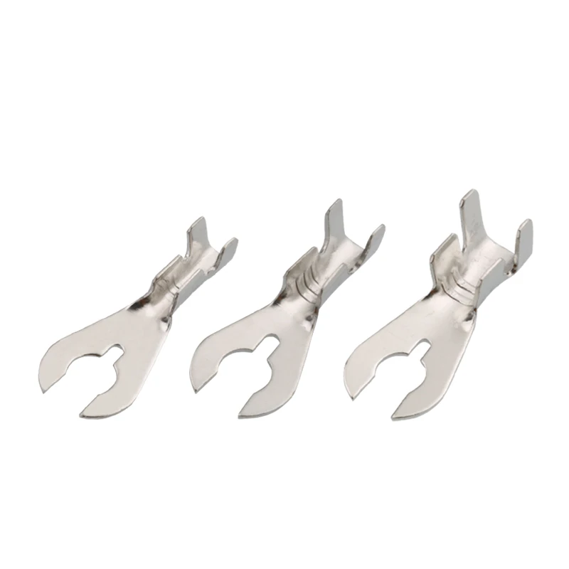 50pcs Crab Foot Terminal Fork-shaped Grounding Piece U-shaped Copper ...