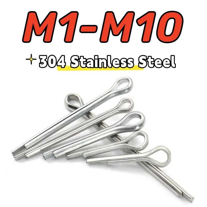 1-100pcs-304-Stainless-Steel-Split-Pin-Elastic-Clamp-Pin-M1-M1-5-M2-M2 ...
