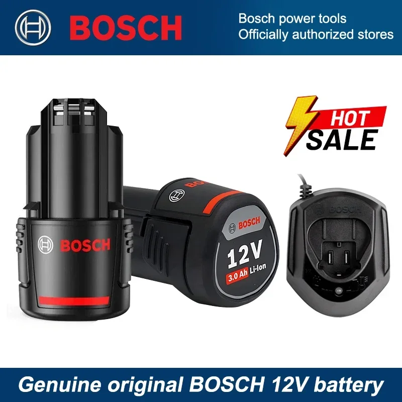 Original Bosch 10.8V battery, 3000mAh BAT411 Lithium ion Rechargeable ...