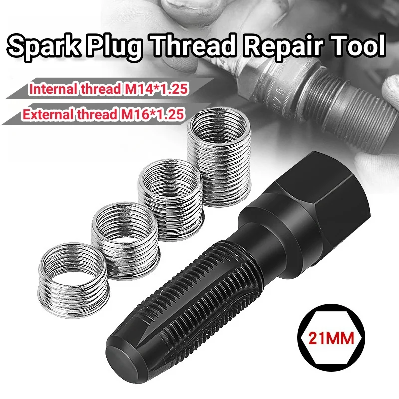 14mm-Car-Cylinder-Head-Tap-Spark-Plug-Rethreading-Helicoil-Thread ...