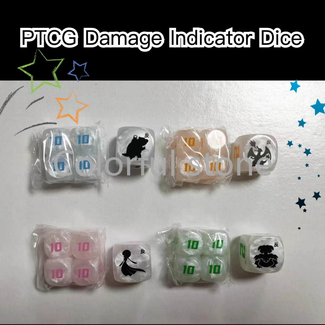 5/set Dice PTCG Pokemon Match Scoring Damage Counter Damage Indicator ...