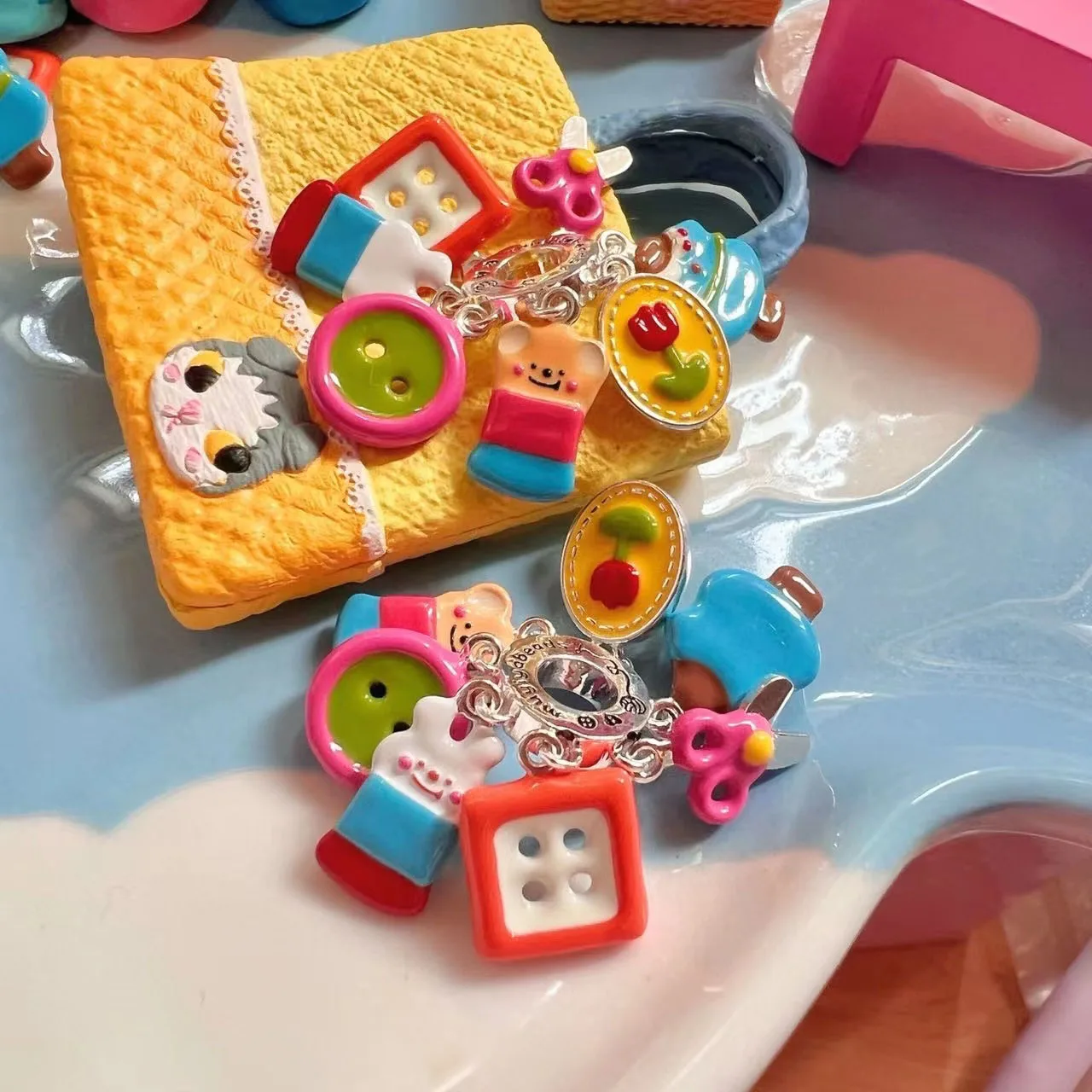 925 Sterling Silver Cute Cartoon Tailor Spacer Stopper Charm Bead For ...