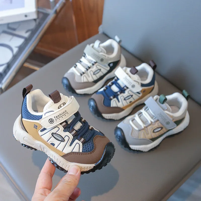 Fashion Design Boys Sneakers 2024 Autumn Kids Outdoor Walking Hiking ...