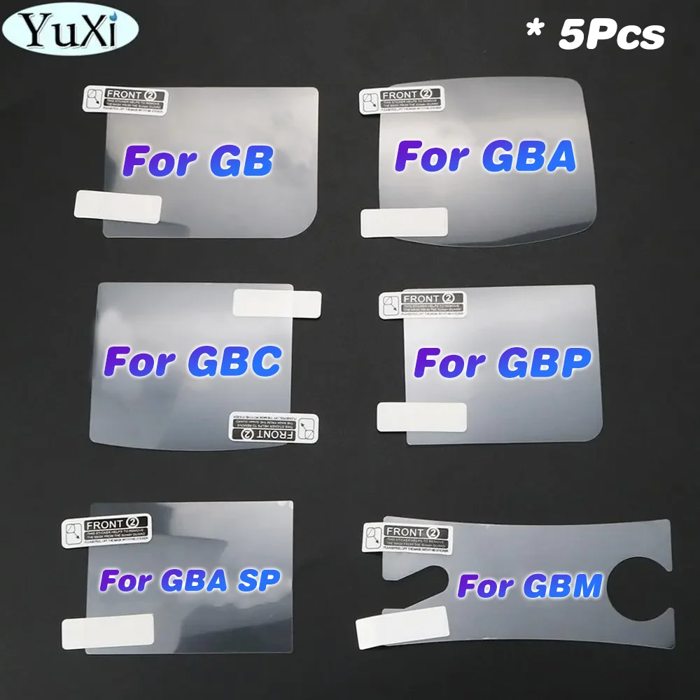 5Pcs-Protective-Film-For-GBA-SP-GBC-GB-GBP-GBM-LCD-Screen-Plastic-PET ...