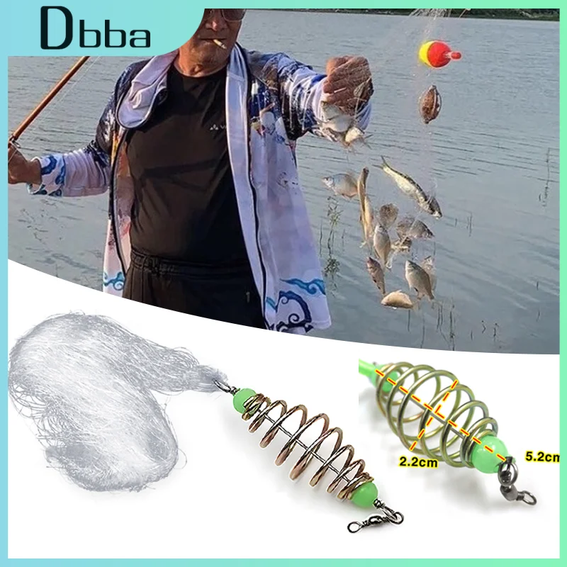 13 Sizes Fishing Nets Net Traps Mesh Luminous Bead Nets Sea Fish Nets ...