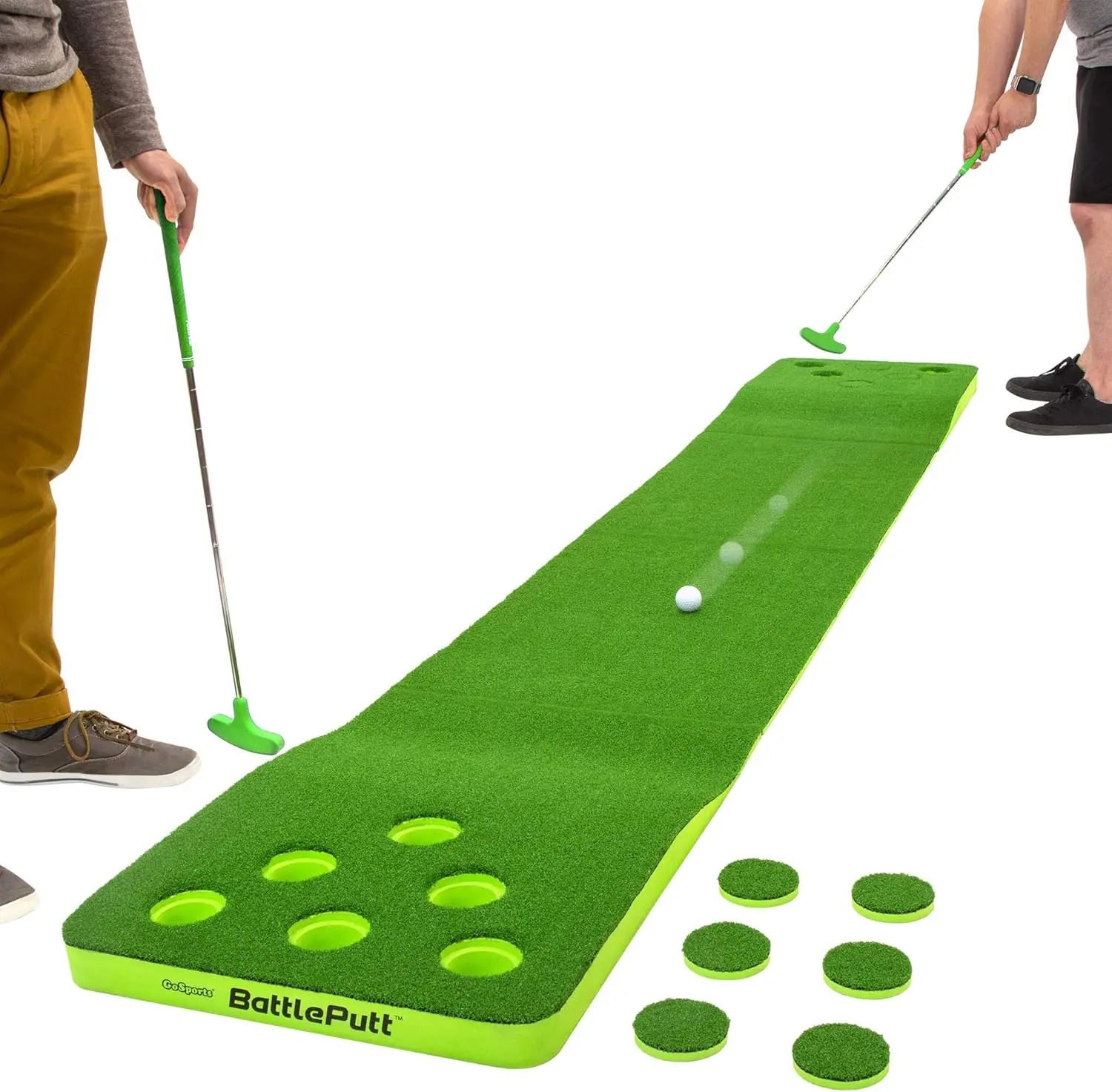 Golf-Putting-Game-2-on-2-Pong-Style-Play-with-11-ft-Putting-Green-2 ...