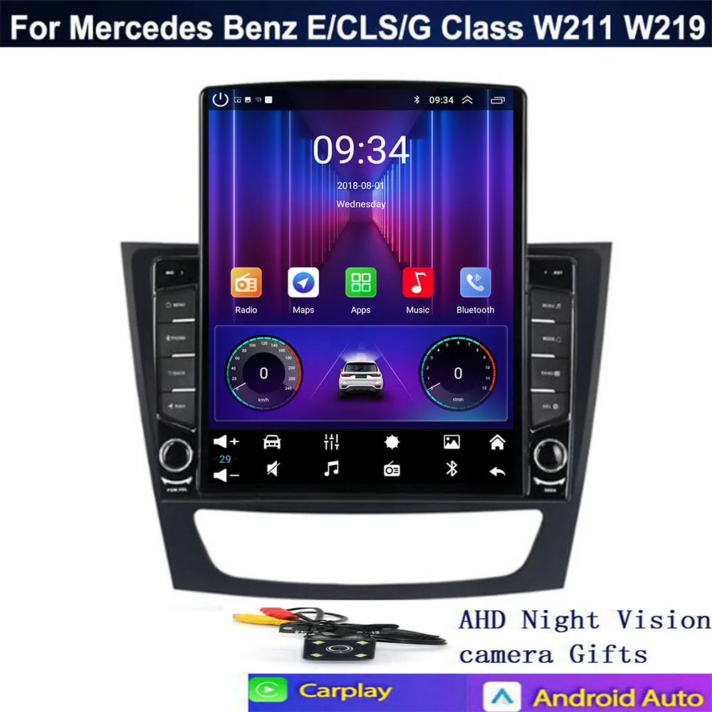 Android 14 Carplay Auto For Benz W211 Car Radio Player Multimedia ...