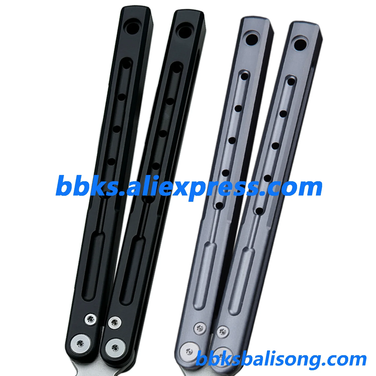 Maxace-Phantom-II-Balisong-Trainer-7075-Aluminium-Handle-Bushings ...