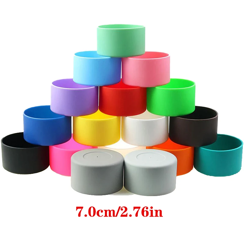 Silicone-Cup-Bottom-Protective-Cover-7cm-Thermos-Cup-Coaster-Cover-Non ...