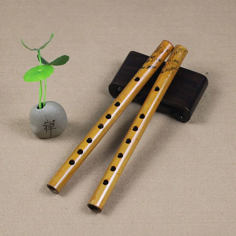 24cm-Chinese-Traditional-6-Holes-Bamboo-Flute-Vertical-Flute-Clarinet ...