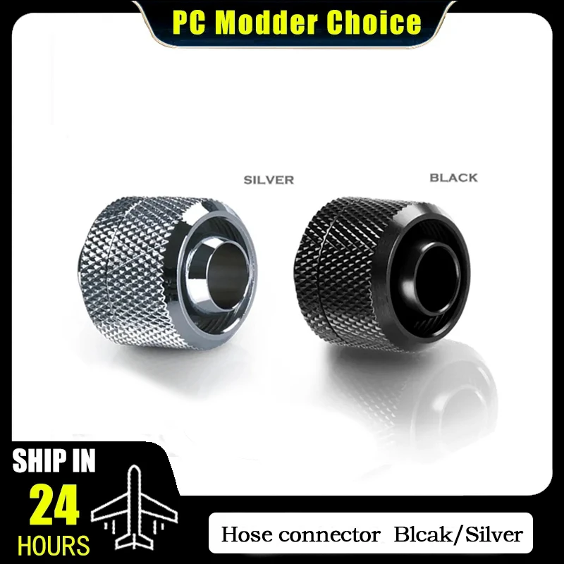 2PCS-Soft-Tube-Connector-10x16-For-PVC-PE-Flexible-Tubing-PC-Water ...